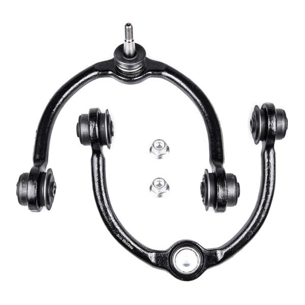 商品名: フロントアッパー コントロールアームとボールジョイントアセンブリ ジープ コマンダー グランドチェロキー AUQDD K620188 プロフェッショナルサスペンション用 2PC ブラック CK620188 Front Upper ...