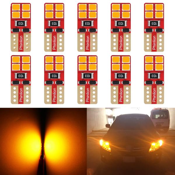 商品名:  PHINLION Super Bright Miniature Wedge T10 168 194 2825 2827 12396 LED Bulbs for Car Interior Dome Map Side Marker ...
