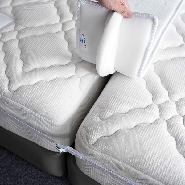 商品名: FeelAtHome ベッドすきまパッド+マットレスバンド パッド幅20cm すきまスペーサー 隙間パッド ベッドパッド マットレス すきま 隙間 埋める 隙間埋め すきま防止 ズレ防止 ベッド 連結 固定ベルト Bed Gap ...