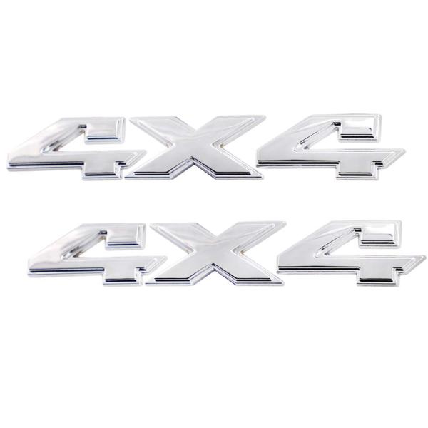 商品名: UpAuto 3D 4X4 RAM エンブレムバッジ ネームプレート交換用ステッカー ダッジ・ラム 1500 2500 3500用 ペアで販売 (シルバー) UpAuto 3D 4X4 RAM Emblem Badge Namep...