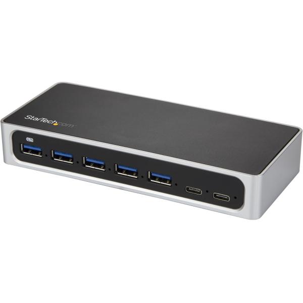 商品名: StarTech.com 7ポートUSB-Cハブ/急速充電ポート搭載/5x USB-A &amp; 2x USB-C (USB 3.0 SuperSpeed 5Gbps)/セルフパワー対応 (ACアダプタ付属)/USB 3.1 G...