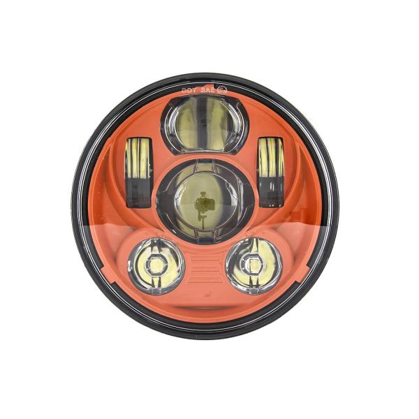 商品名:  SKTYANTS Orange 5-3/4 5.75" inch Motorcycle Projector LED headlight For Street 500 XG750 Sportster 1200 Iron 883ブラ...