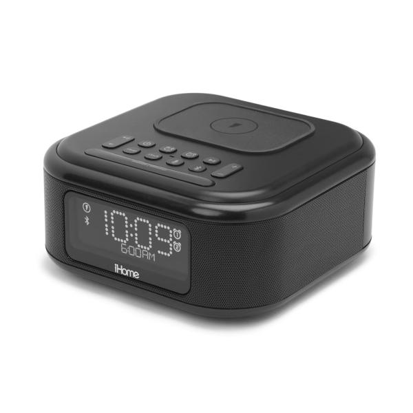 商品名:  iHome Alarm Clock with Wireless Charging, Bluetooth Speaker, and USB Charger, Digital Clock for Bedroom, Office, o...