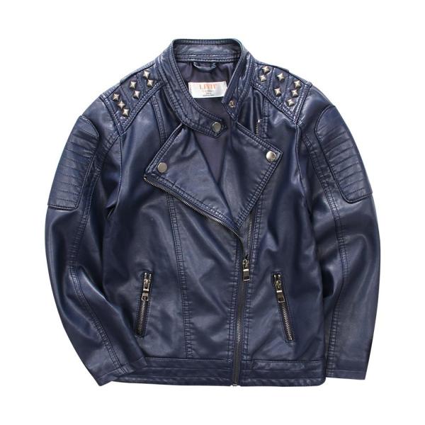 商品名: LJYH OUTERWEAR ボーイズ US サイズ: 5-6Years LJYH Children's Faux Leather Biker Jackets Boys Collar Studded Motorcycle PU C...