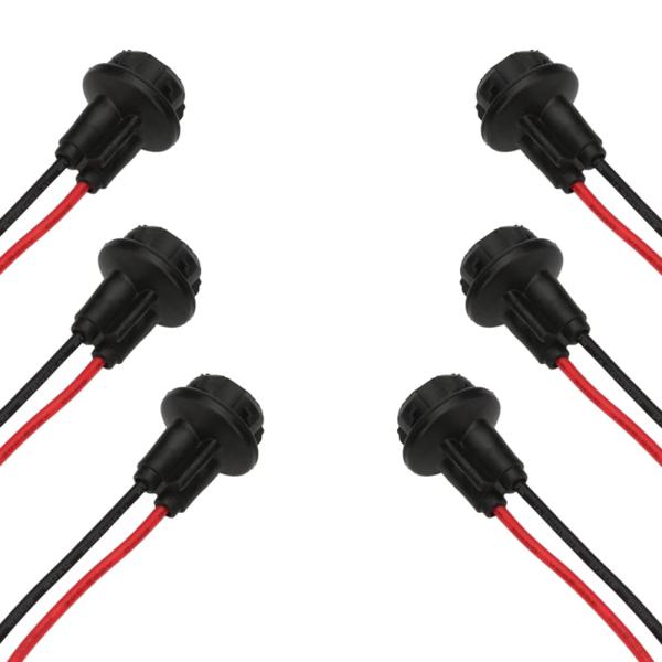 商品名:  Senzeal T10 W5W 194 LED Bulbs 921 Sockets Adapter Rubber + Copper Wire 6pcsブランド: Senzeal商品サイズ: T10-Socket*4高さ: 17c...