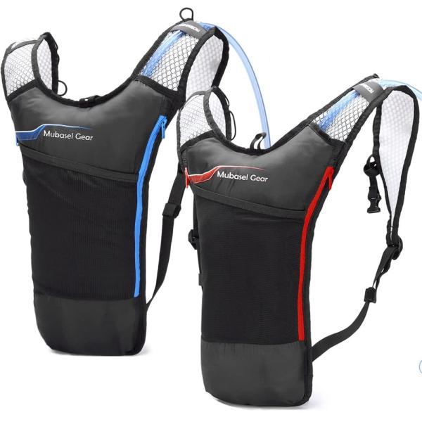商品名:  Hydration Backpack with 2 Liter Bladder,Hydration Pack with Bite Valve for Running, Hiking,Climbing,Urban Raves,an...