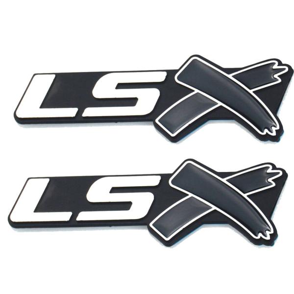 商品名: aimoll 2pcs LSX側フェンダー背面蓋ブートトランクエンブレムバッジChevy Camaro Corvette Ls Lt ZL SS Silverado ブラック AL Aimoll 2PCS LSX Side Fen...
