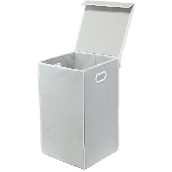 商品名: シンプルなHouseware Laundry Hamper with Lid Lidded Hamper グレー BO-038-1 Simple Houseware Foldable Laundry Hamper Basket w...
