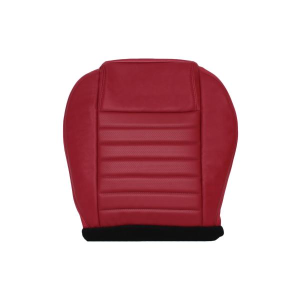 商品名: Richmond自動張り2006?Ford Mustang Gt???ドライバ側下部交換用レザーシートカバー、レッド Richmond Auto Upholstery - Driver Side Bottom Replacemen...