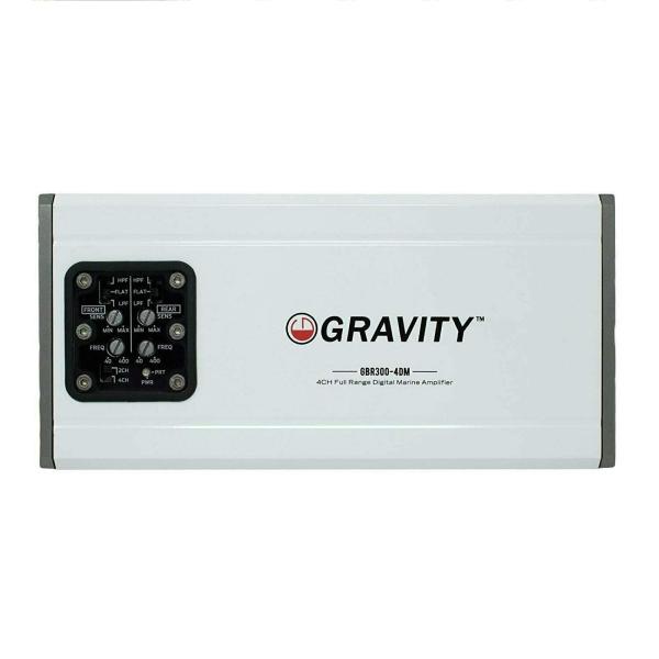 商品名: Gravity GBR300.4DM True 600ワット RMS マイクロウルトラコンパクトデジタル4チャンネルフルレンジアンプ RCAステレオ入力 IPX65防水 オートバイ RV ATV 車 ボート 船舶に最適 Gravi...
