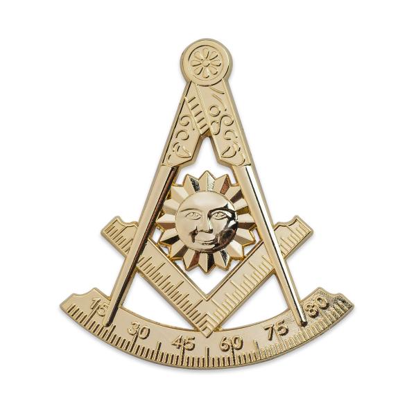 商品名: Past Master Masonic 自動車エンブレム - [ゴールド][高さ3インチ] Past Master Masonic Auto Emblem - [Gold][3'' Tall]ブランド: The Masonic E...