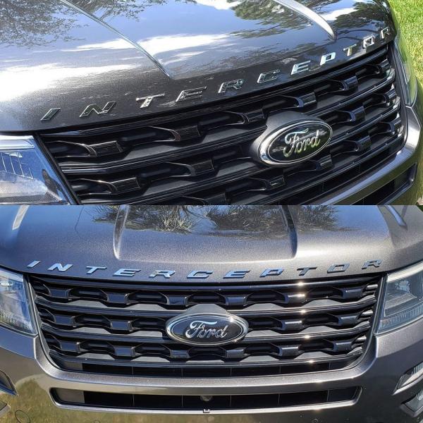 商品名: UPR製品11???19?Ford Police Interceptor UtilityレタリングフードエンブレムLettersクロームSUV S Police Interceptor Utility Lettering Comp...