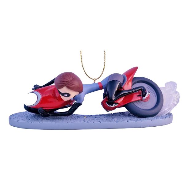 商品名: Elastigirl???On MotorcycleからMr。インクレディブル2?Figurine HolidayクリスマスTree Ornament???Limited Availability???新しいfor 2018 El...