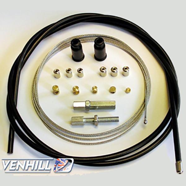 商品名VENHILL u01   4-100 / a-bkユニバーサルオートバイスロットルケーブルキットVenhill U01-4-101-BK Universal Motorcycle Throttle Cable Kit - 5mm O...