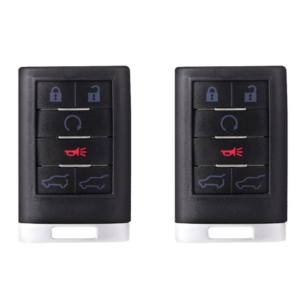 商品名: ECCPP キーレスエントリーリモートコントロールカーキーフォブシェルケース キャデラック DTS/CTS/STS/Escalade OUC6000066 (2個パック) ECCPP 2x Replacement fit for ...