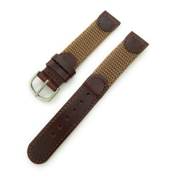 商品名: 16?mmキャンバスナイロンレザーWatch Band Swiss Armyスタイル 16mm Canvas Nylon Leather Watch Band Swiss Army Style (brown)ブランド: Canva...