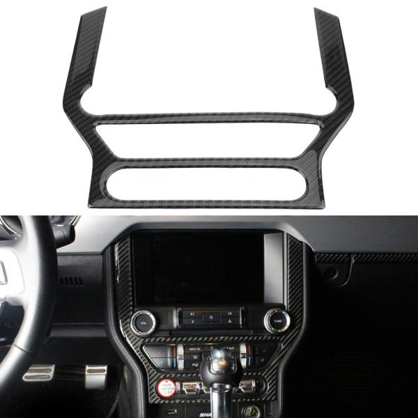 商品名:  Acouto Carbon Fiber Center Console Panel Trim for Ford Mustang 2015-2017 Multimedia Center Console Panel Frame Dec...