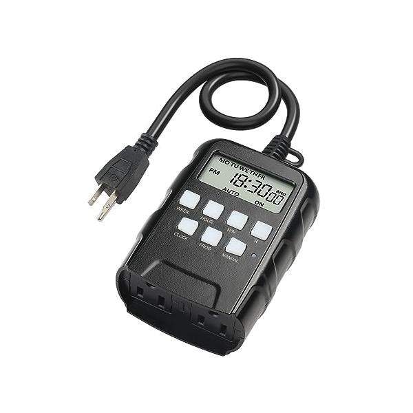 商品名: Century 7日ヘビーデューティーデジタルプログラマブル・タイマ - 二重出口 BN-LINK 7 Day Outdoor Heavy Duty Digital Programmable Timer BND/U78, 125V...