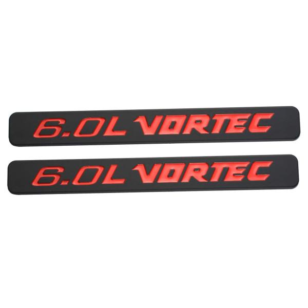 商品名:  Aimoll 2pcs Chrome 6.0L VORTEC Badge 3D Emblems Replacement for 1500 2500hd Silverado Truck (Black Red)ブランド: Aimol...