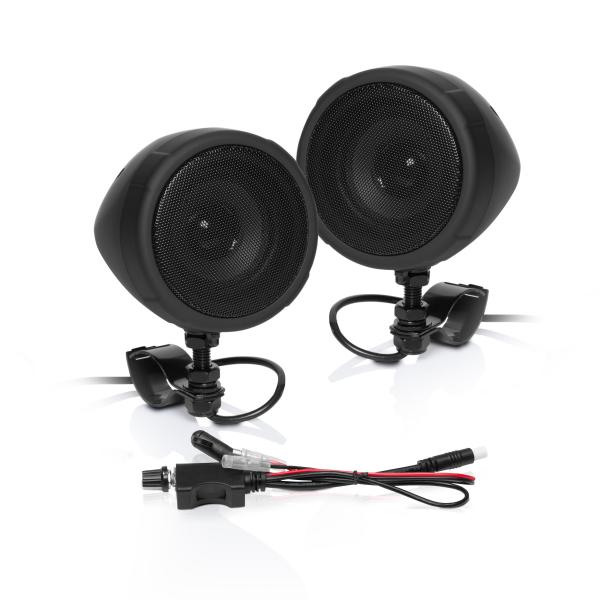 商品名:  BOSS Audio Systems MCBK425BA 3 Inch Motorcycle Speakers ? Built-in Bluetooth Amplifier, Weatherproof, Volume Contr...