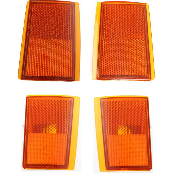 商品名:  Evan Fischer Front, Driver and Passenger Side, Upper Kit Reflector Compatible with 1988-1993 Chevrolet K1500, 1988...