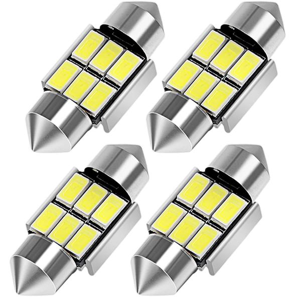 商品名:  TORIBIO 31mm LED Bulbs 6000K Pure White Bright Interior Car Lights Error Free CANBUS 6-SMD 5730 Chipsets 3175 Fest...