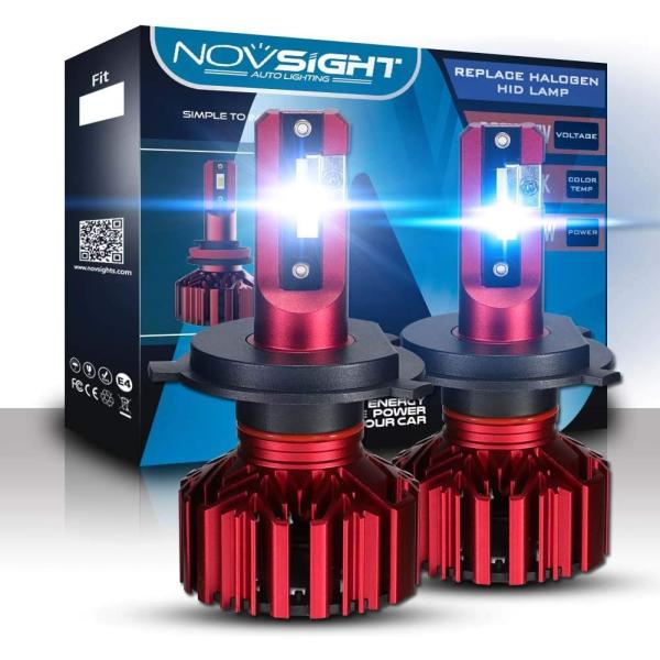 商品名NOVSIGHT LED Headlight Bulbs All-in-One Conversion Kit - H4 (9003 Hi/Low) -10000LM/Pair(5000LM/Bulb) 60W/Pair(30W/Bul...