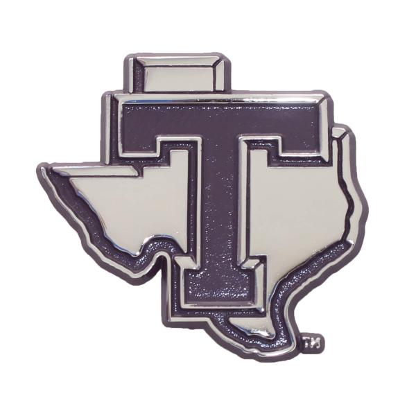 商品名: Tarleton State Texans メタルクロームエンブレム パープルトリム付き Tarleton State Texans Metal Chrome Emblem w/Purple Trimブランド: AMG Auto ...
