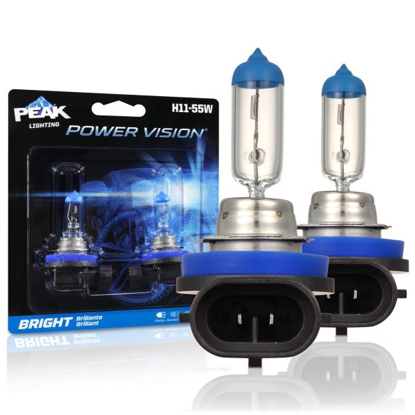商品名: PEAK Power Vision 自動車ハイパフォーマンス H11 55W ヘッドライト(2パック) PEAK Power Vision Automotive High Performance H11 55W Headlight...