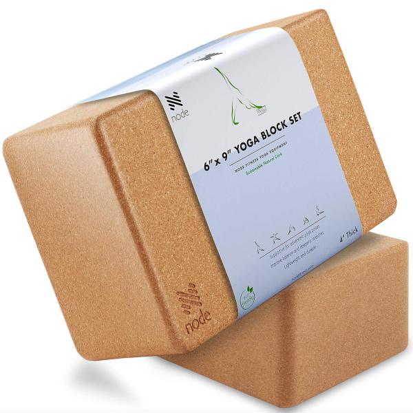 商品名: コルクヨガブロック (2個セット) - ソリッド天然コルクエクササイズレンガ - 9 x 6 x 4インチ Cork Yoga Block (Set of 2) - Solid Natural Cork Exercise Bric...