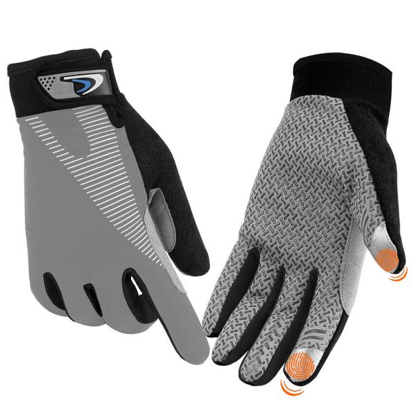 商品名: CFTech サイクリンググローブ タッチスクリーン 究極のフリスビーグローブ ノンスリップ 柔軟 薄手ワークアウトグローブ メンズ レディース (グレー L) FUDOSAN Cycling Gloves Touchscreen...