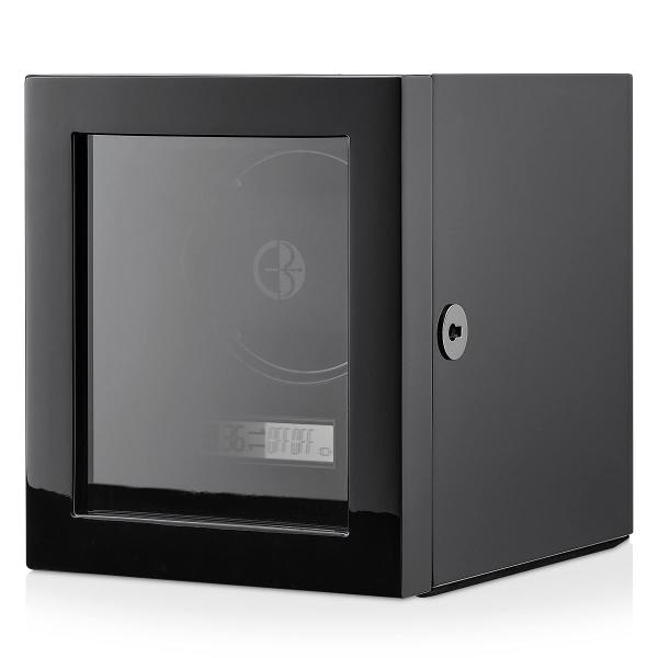 商品名: 自動巻き腕時計ケース LEDバックライト LCDディスプレイ付き (ブラック) Watch Winder Case for Automatic Watches with LED Backlight and LCD Display ...