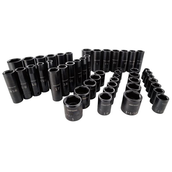 商品名: CRAFTSMAN ディープインパクトソケットセット SAE 1/2インチ 48個 (916548) CRAFTSMAN Deep Impact Socket Set, SAE, 1/2-Inch, 48-Piece (CMMT1...