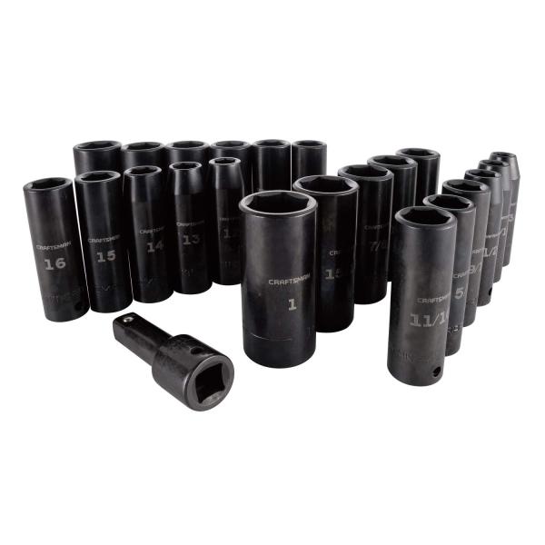 商品名: CRAFTSMAN Deep Impact Socket Set, SAE, 1/2-Inch, 23 Pieces (CMMT16970) CRAFTSMAN Deep Impact Socket Set, SAE, 1/2-I...