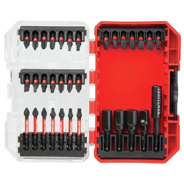 商品名: CRAFTSMAN Drill/Driver Set, Impact Ready Bits, 33 Pieces (CMAF1333) CRAFTSMAN Impact Screwdriver Bit Set Phillips, ...