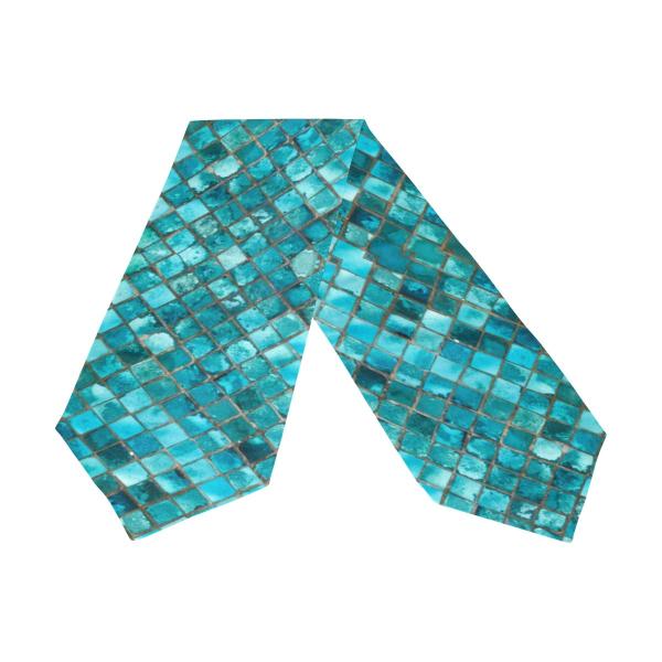 商品名: WOOR 両面 ターコイズ テーブルランナー 13 x 70インチ 長さ テーブルクロス ランナー 結婚式 パーティー ホリデー キッチン ダイニング ホーム 日常装飾 13 x 90 WOOR Double-Sided Teal...