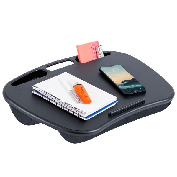 商品名: LapGear MyDesk ラップデスク 15インチまでのノートパソコンに対応 LAPGEAR MyDesk Lap Desk with Device Ledge and Phone Holder - Black - Fits ...