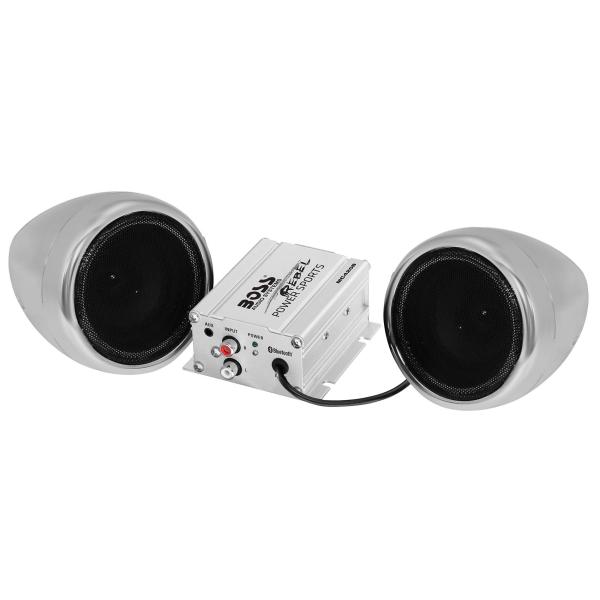 商品名:  Boss MC420B 600w Bluetooth Speakers+Amplifier Handlebar System Motorcycle/ATVブランド: BOSS Audio Systems高さ: 6cm横幅: 9c...