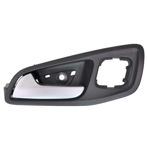 商品名: PT Auto Warehouse FO-2348RA-FL2 内側ドアハンドル シルバーレバー ブラックハウジング付き ロック/アンロックとメモリシートホール付き フロント左運転席側 PT Auto Warehouse FO-2...