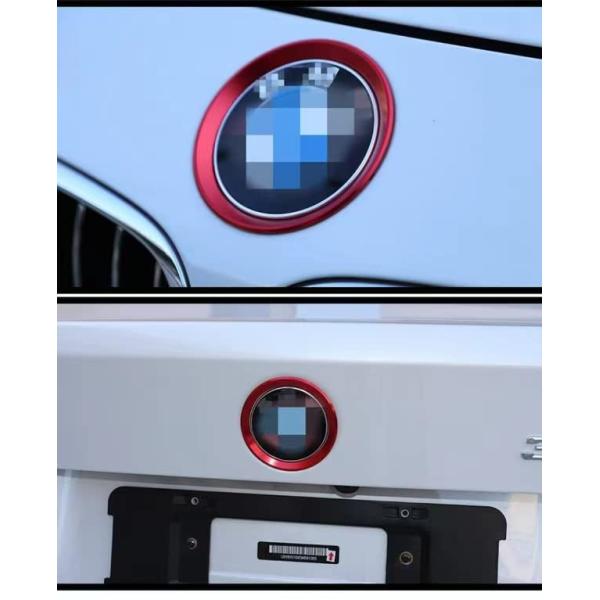 商品名:  DEMILLO Car Front Rear Logo Decoration Cover Ring Trim Hood Emblem Ring for 2013-2019 BMW 3 Series 320Li 328Li 316...