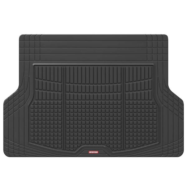 商品名: Motor Trend プレミアム FlexTough オールプロテクション カーゴマットライナー - トラクショングリップ&amp;フレッシュデザイン 高耐久 トリム可能 トランクライナー 車 トラック SUV用 ブラック (O...