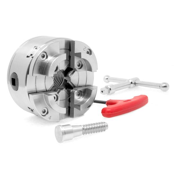 商品名: WEN LA4374 3.75インチ 4本爪 セルフセンタリング旋盤チャックセット 1インチ x 8TPIねじ付き WEN LA4374 3.75-Inch 4-Jaw Self-Centering Lathe Chuck Set...