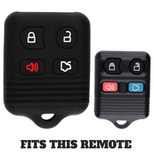 商品名: SKIN F 3B F 4B ペアレント SKIN F 4B For 98-16 Ford Mazda Lincoln Mercury Rubber Keyless Entry Remote Key Fob Skin Cover ...