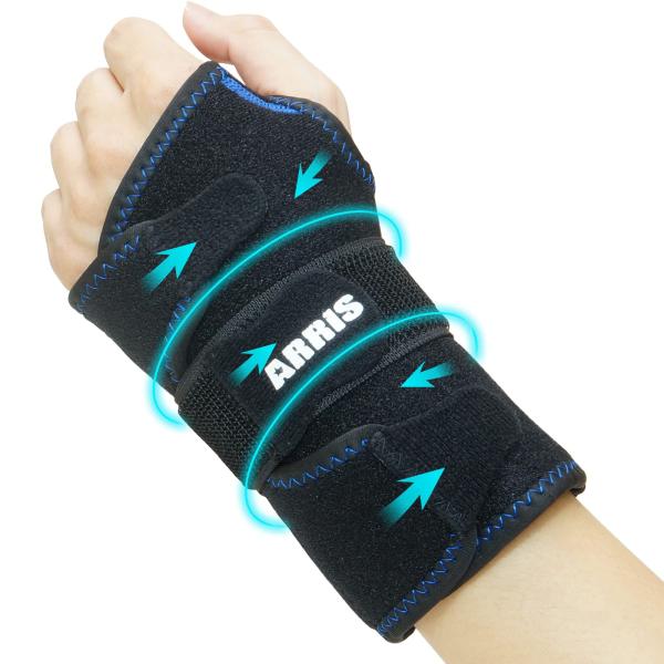 商品名:  Wrist Ice Pack Wrap for Carpal Tunnel Relief - Hand Support Brace with 2 Reusable Gel Packs Hot Cold Compress for ...