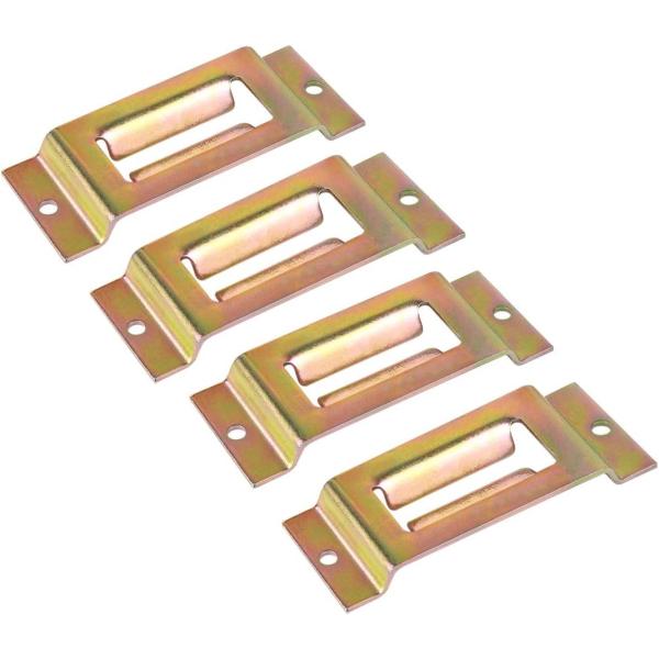 商品名JCHL E-Track シングルスロット タイダウン (4パック) スチール ETrack ミニスロット スナップロック シングルスロット Eトラックアンカー タイダウンアンカー スプリング継手 ラチェットETrack ラチェットカ...