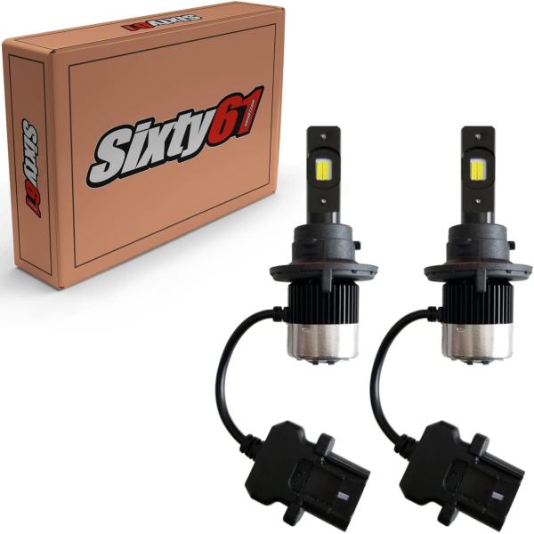 商品名Sixty61 LED Headlight Bulbs for Ski Doo Summit Gen 4 850 600 2017-2022, 3000 Lumens, Skidooブランド：Sixty61商品サイズ：高さ：7.1 c...