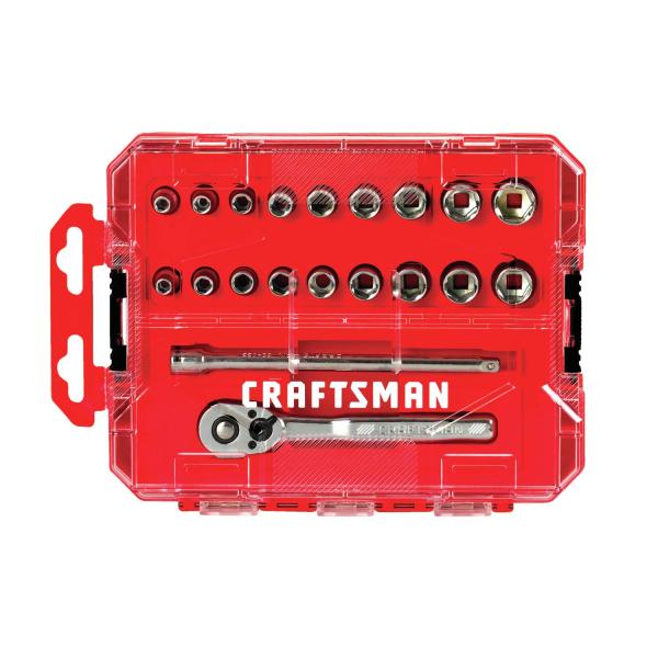 商品名: CRAFTSMAN Socket Set, SAE / Metric, 1/4-Inch Drive, 20-Piece (CMMT12008) CRAFTSMAN Socket Set, SAE/Metric, 1/4" Dri...