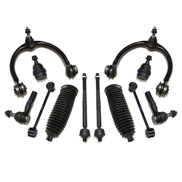 商品名:  PartsW - 12 Pc Upper Control Arms Ball Joints Sway Bar Links Tie Rod Ends Outer Inner Complete Suspension Kitブランド:...