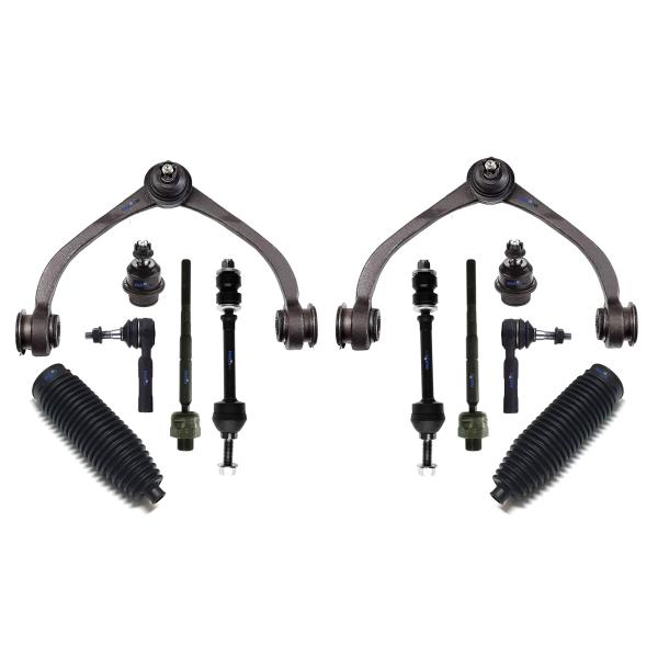 商品名:  PartsW - 12 Pc Sway Bar Links Inner Outer Tie Rod End Bellow Boots Upper Control Arms Ball Joints Front Suspension...
