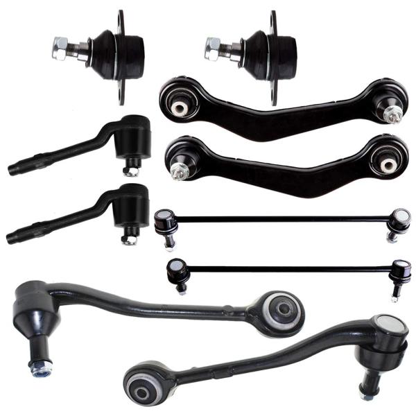 商品名:  OCPTY - New 10-Piece Front Lower Control Arm Rear Upper Control Arm Outer Tie Rod End Sway Bar Link Lower Ball Joi...